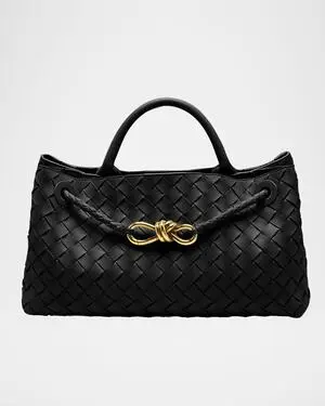 Bottega Veneta Small East-west Andiamo Bag - Black-m Brass-black