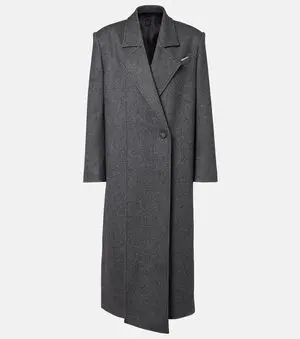 Attico Wool-blend Double-breasted Coat