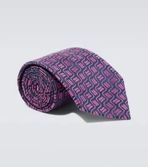 Charvet Silk Jacquard Tie - Blue