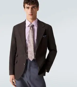 Charvet Paisley Silk Jacquard Neck Tie - Grey