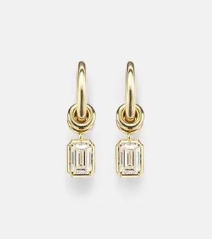 SPINELLI KILCOLLIN Zahra Diamond Hoop Earrings - Gold