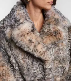 JACQUES WEI Shearling Wrap Coat