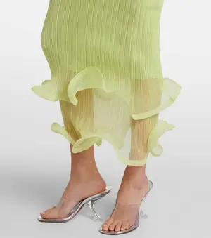 Simkhai Midi Ruffle Skirt