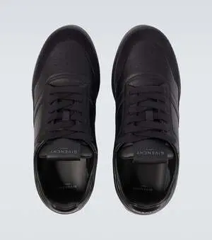 Givenchy Yard Court Leather Sneakers - Black