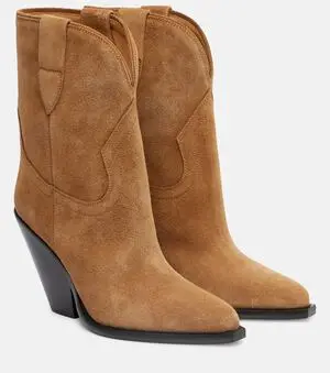 Isabel Marant Étoile Leyane Suede Cowboy Boots