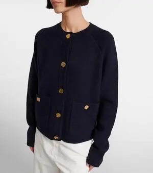 TOTEME Wool-blend Cardigan - Blue