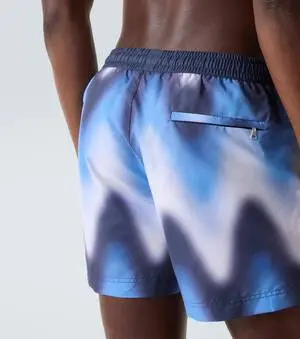 Commas Printed Swim Trunks