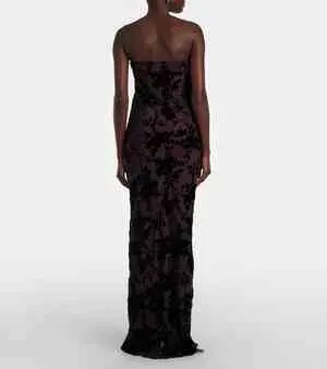 RODARTE Floral Devoré Velvet Gown