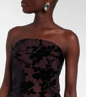 RODARTE Floral Devoré Velvet Gown