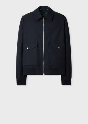 Paul Smith Cotton And Wool-blend Textured Jacket