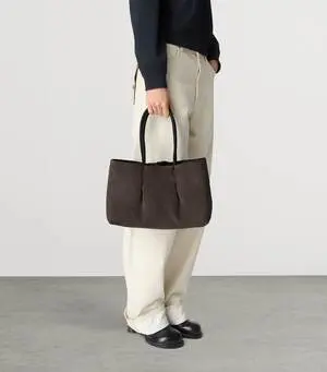 Bottega Veneta Leather Reversible Tote Bag - Silver