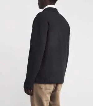 REPRESENT Cotton-blend Bouclé Polo Sweater