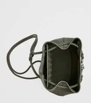 Bottega Veneta Leather Andiamo Backpack - Green