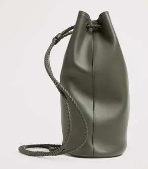 Bottega Veneta Leather Andiamo Backpack - Green