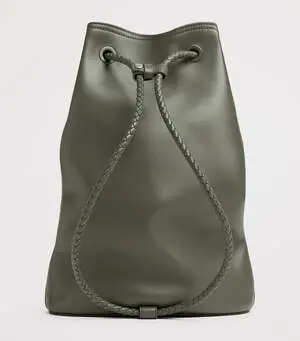 Bottega Veneta Leather Andiamo Backpack - Green