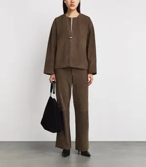 Stylein Suede High-rise Trousers