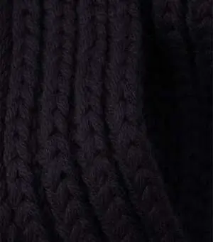 Prada Wool Logo Scarf - Black