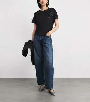 Rag & Bone Cotton Beaded Kelly T-shirt