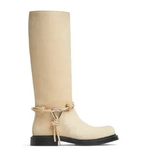 Bottega Veneta Leather Knee-high Boots - Neutral