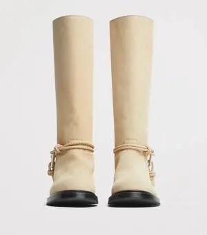 Bottega Veneta Leather Knee-high Boots - Neutral