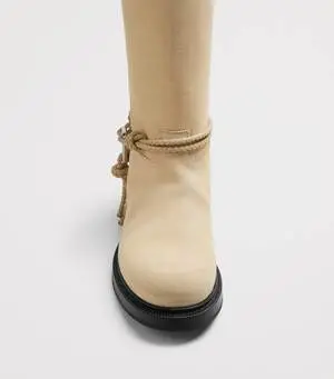 Bottega Veneta Leather Knee-high Boots - Neutral