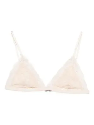 Patrizia Pepe Lace Triangle Bra - White
