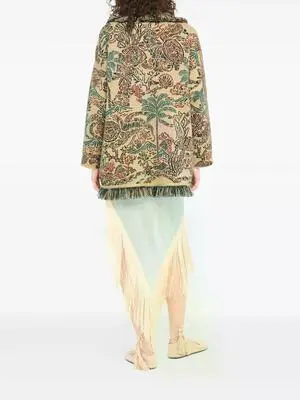 Alanui Sketched Fringed Cardigan - Neutrals