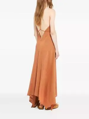 Alanui Mermaid Inside Shell-detail Belted Maxi Dress