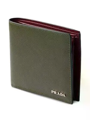 Prada Leather Wallet - Green