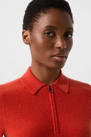 Bogner Knitted Polo Shirt - Red