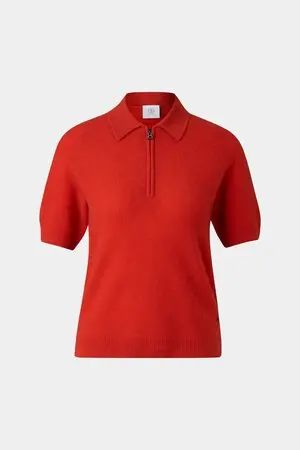 Bogner Knitted Polo Shirt - Red