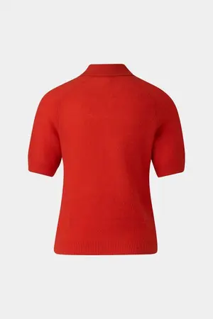 Bogner Knitted Polo Shirt - Red