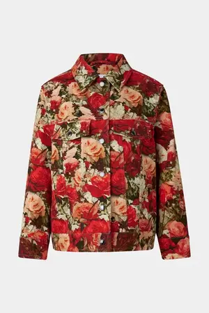 Bogner Jaclyn Floral Denim Jacket