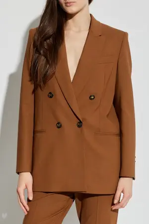 Etro Wool Double-breasted Blazer - Brown