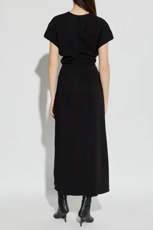 ANINE BING V-neck Midi Dress - Black