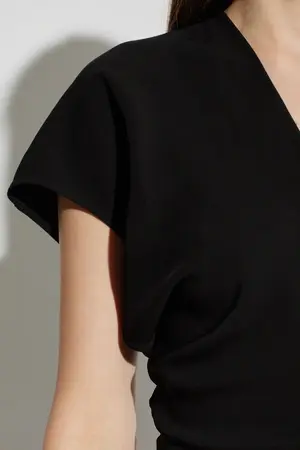 ANINE BING V-neck Midi Dress - Black