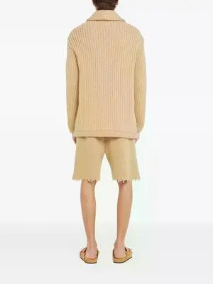 Alanui Buttoned Cardigan With Patch Pockets - Neutrals
