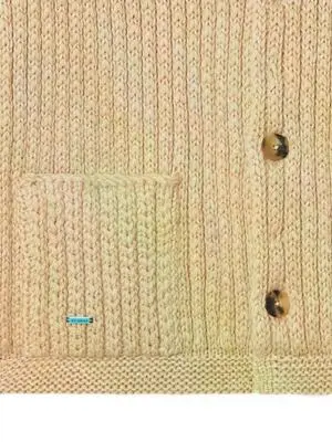 Alanui Buttoned Cardigan With Patch Pockets - Neutrals