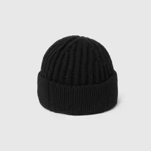 Gucci Wool Cashmere Hat With Embroidery - Black