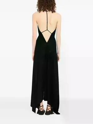 Alanui Embellished Halterneck Maxi Dress