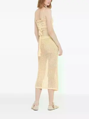 Alanui Crochet Knit Top