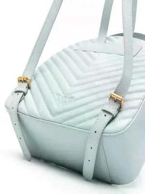 Pinko Love Quilted Leather Backpack