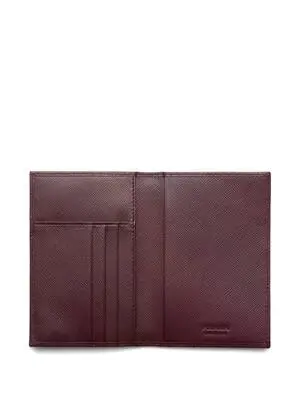 Prada Logo Leather Passport Holder