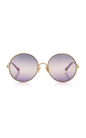 Chloe Gold Tone Eyewear For Women