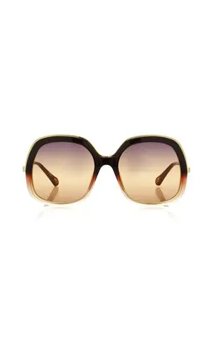 Chloé Leia Square-frame Sunglasses - Brown