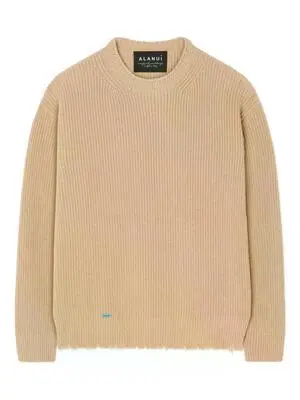 Alanui Ribbed Frayed Sweater