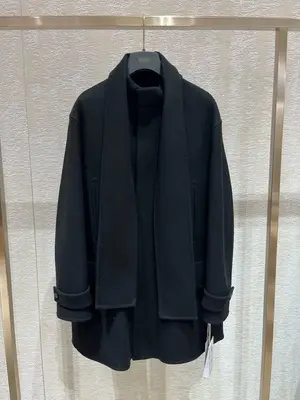 Dior Wool Coat With Scarf