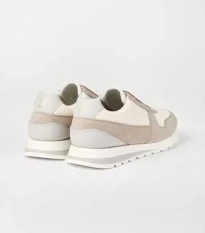 Brunello Cucinelli Suede And Calfskin Runner Sneakers