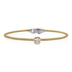 Alor Day Diamonds 0.50 Tcw Lab Grown Diamonds Cushion Bracelet - Gold Cable