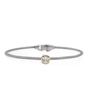Alor Day Diamonds 0.50 Tcw Lab Grown Diamonds Cushion Bracelet - Silver Cable